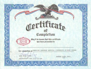 » Course Certificate | ALS – We Teach English to Saudi Arabia